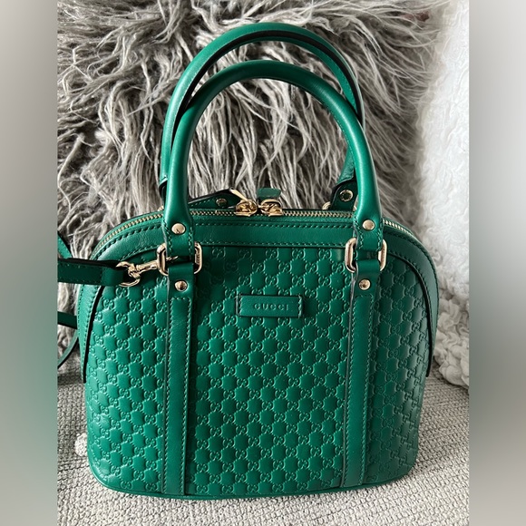 Gucci | Bags | Gucci Micro Guccisma Green Mini Dome Bag | Poshmark